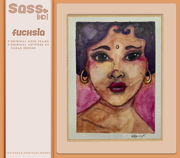 Second Life Marketplace - sass [hd] original artwork / fuchsia